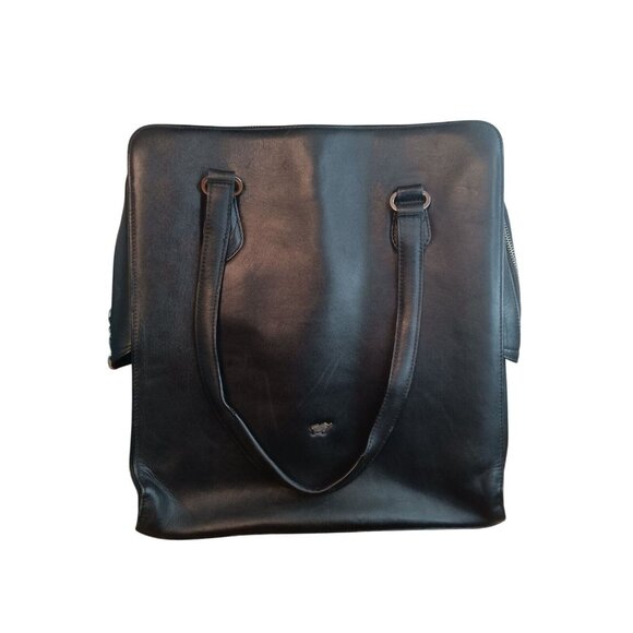 Braun Buffel | Bags | Braun Buffel Black Leather Tote Shoulder Bag ...